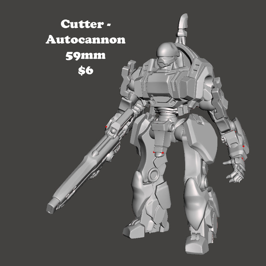 Whisper Mecha / Mech - Cutter Autocannon - One Piece Model – Impact ...