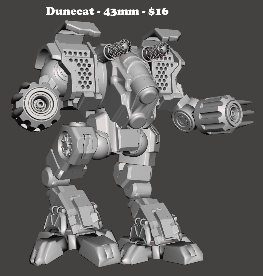 REDLINE - Dunecat - Mecha / Mech – Impact! Miniatures