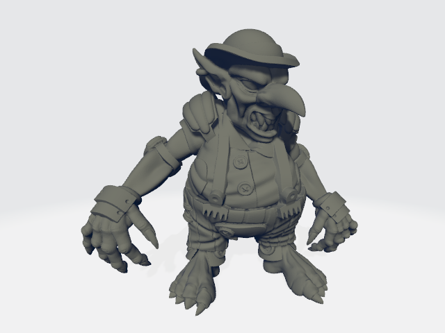 Crosslances - Goblin Circus - Goblin Lineman #3 – Impact! Miniatures