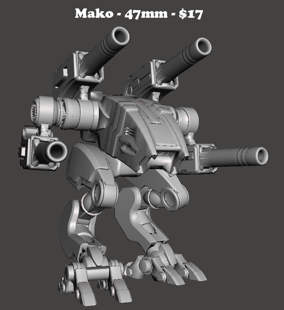 REDLINE - Mako - Mecha / Mech – Impact! Miniatures