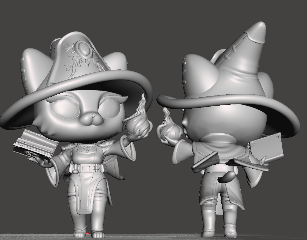 Chibi Tabbi Mage / Neko Wizard / Cat Mage – Impact! Miniatures