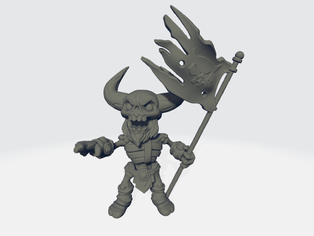 Chibiatures - Skeleton Leader #3 – Impact! Miniatures