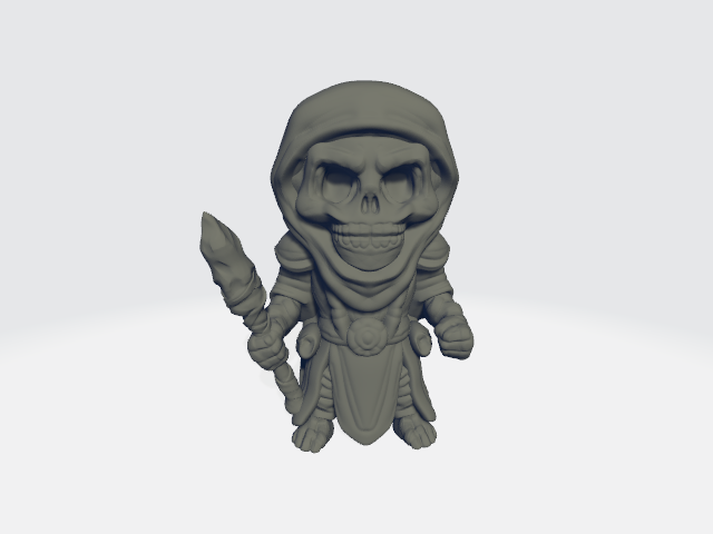 Seahorse 3D - Skeletal Mage – Impact! Miniatures