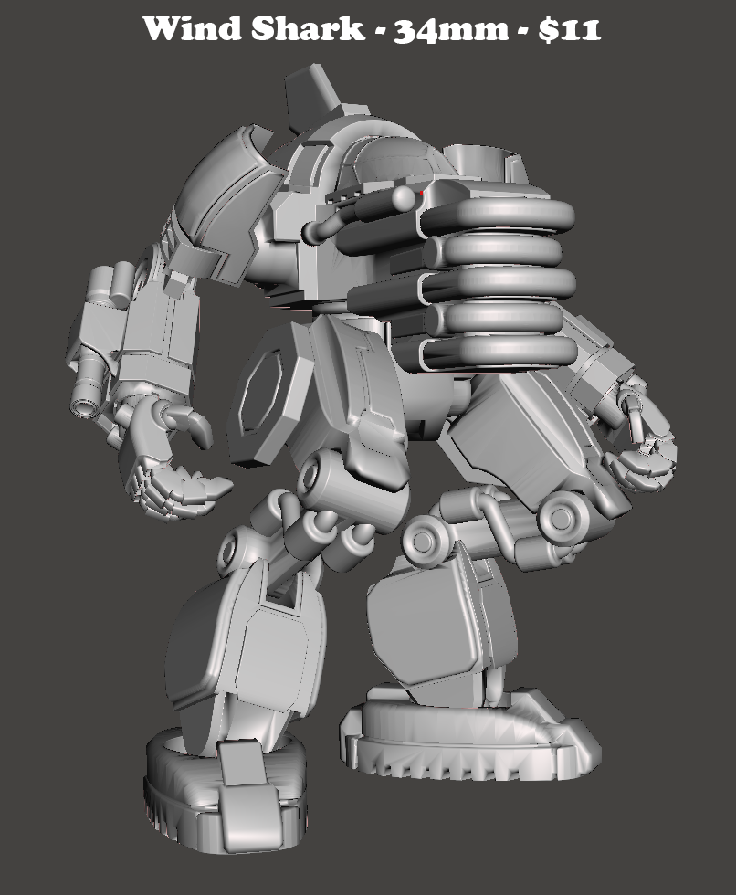 REDLINE - Wind Shark - Mecha / Mech – Impact! Miniatures