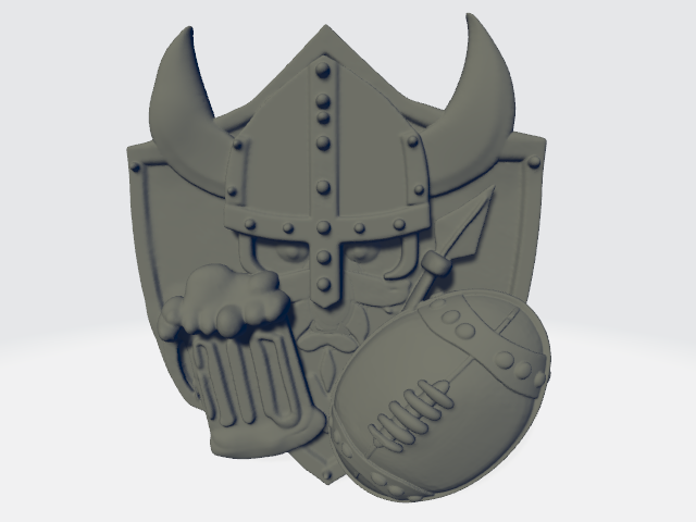 Big Head Chibi - Norse - Viking Shield Token – Impact! Miniatures