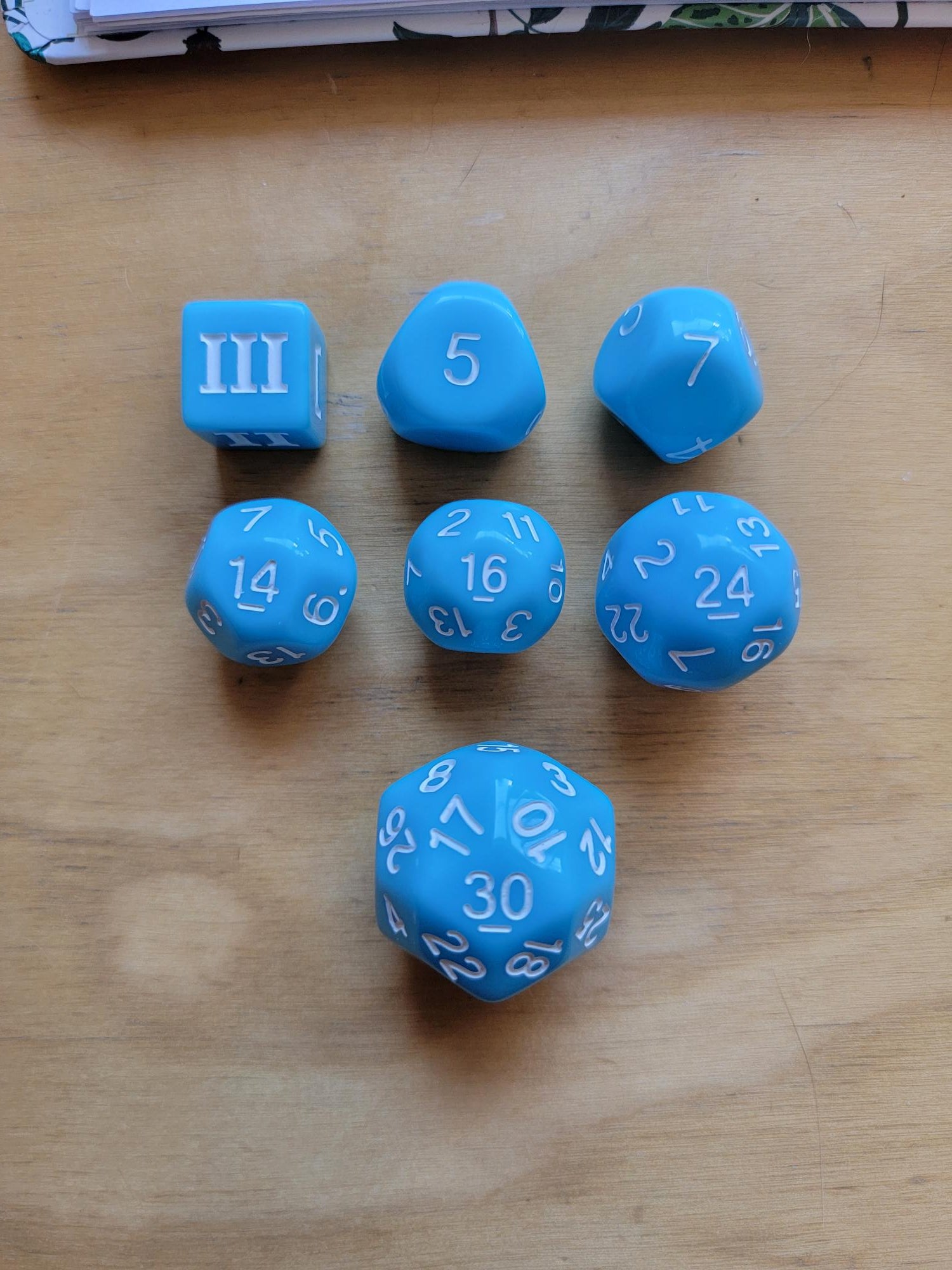 DCC Special 7 Dice Set - Blue – Impact! Miniatures