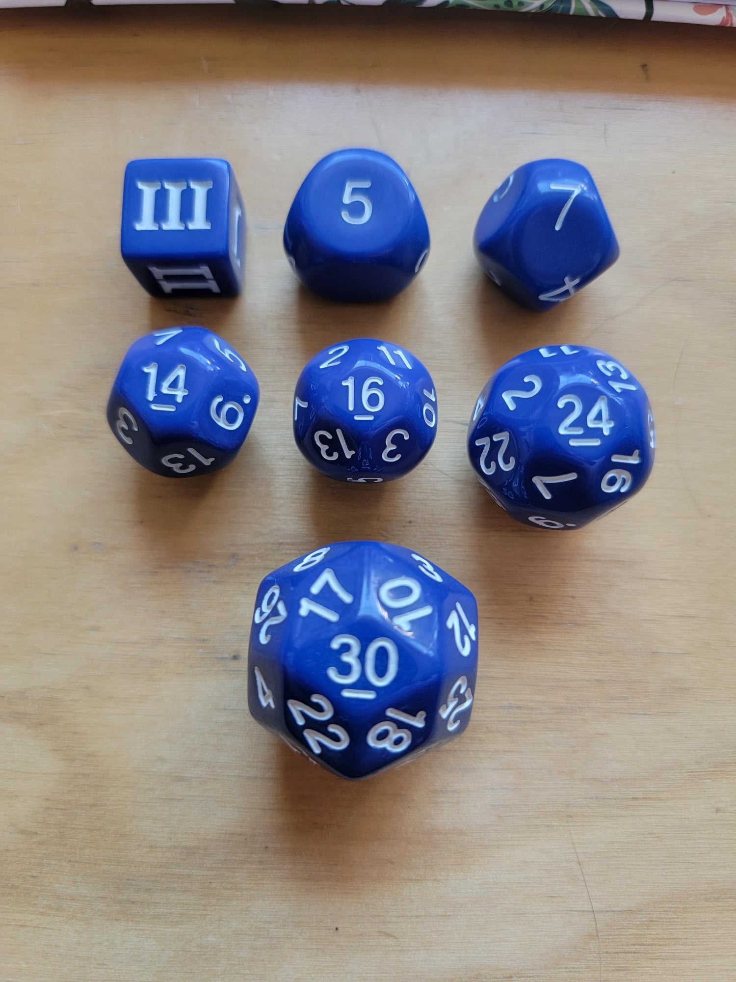DCC Special 7 Dice Set - Indigo – Impact! Miniatures