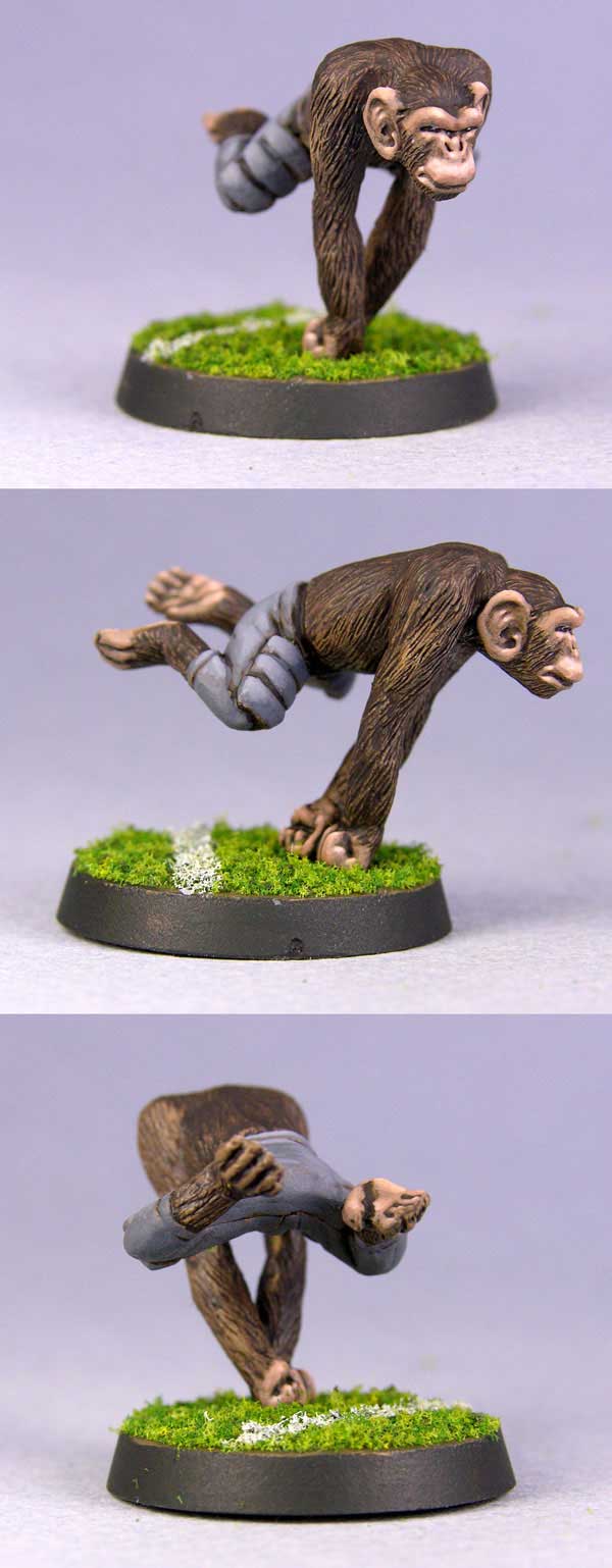 Siringit Ape - Chimpanzee Runner (Metal) SG_CMPR – Impact! Miniatures