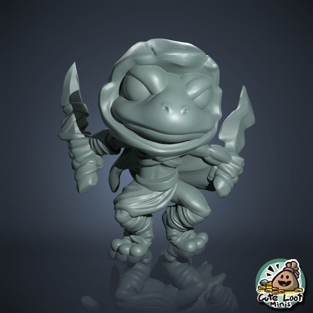 Chibi Frogfolk Assassin – Impact! Miniatures