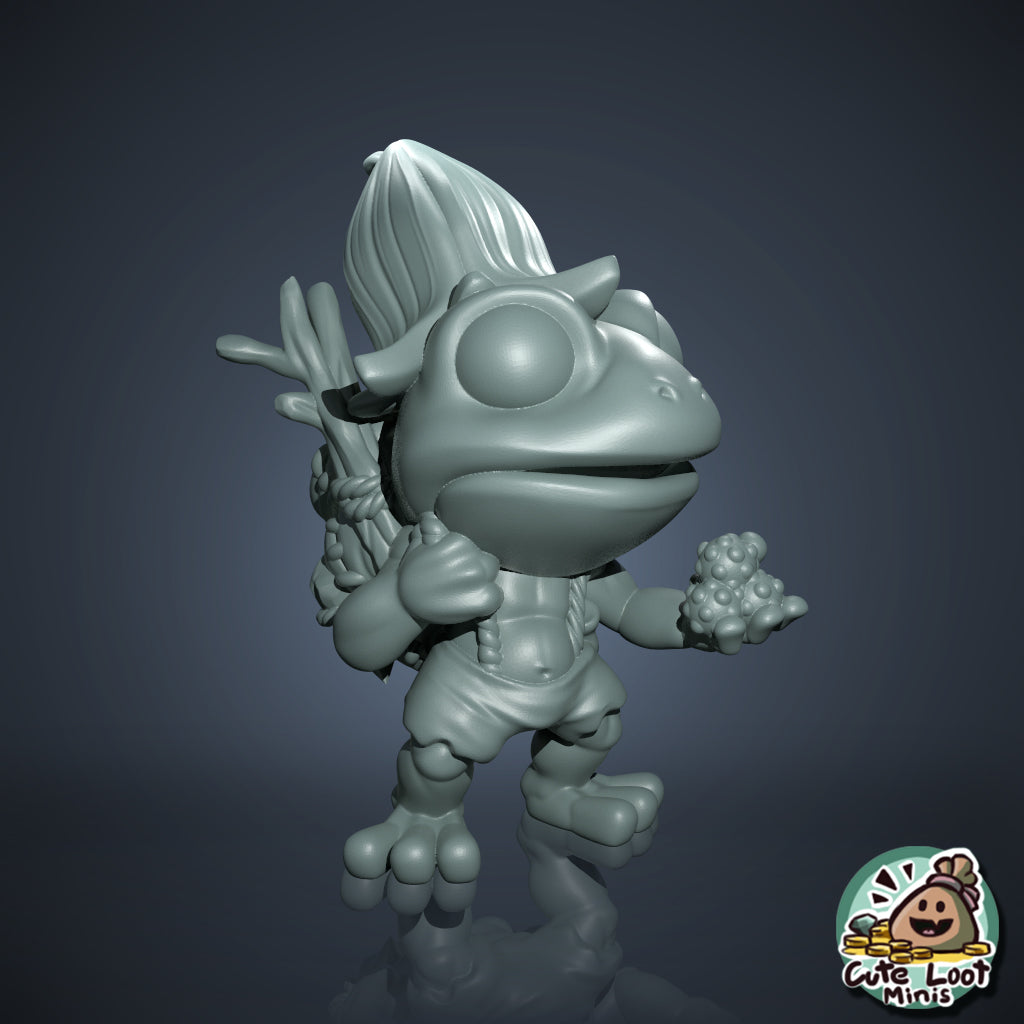 Chibi Frogfolk Merchant – Impact! Miniatures