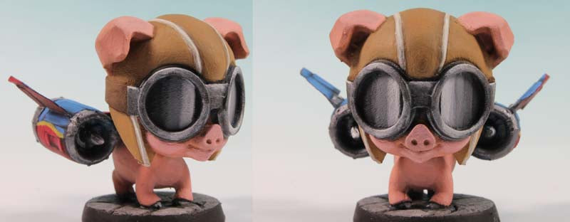Chibi Aviator Pig – Impact! Miniatures