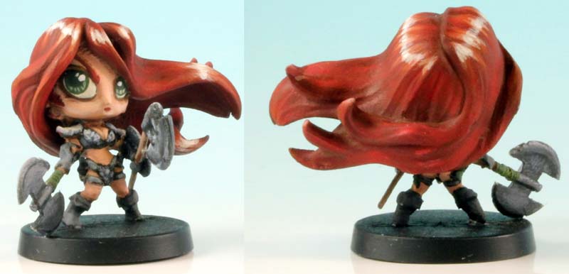 Chibi Warrior Red – Impact! Miniatures