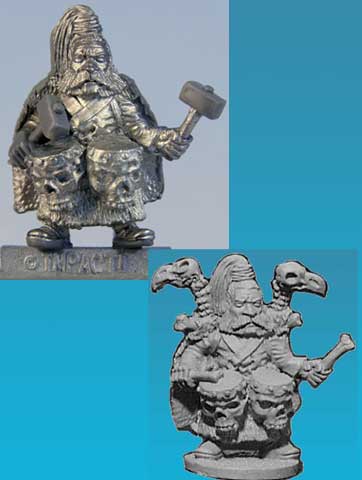 Dwarf Drummer 2 pack (Metal) EO_DMUS – Impact! Miniatures