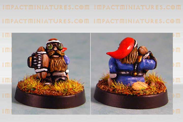 Gnome #9 - Benchwarmer (Metal) GN_GNM9 – Impact! Miniatures