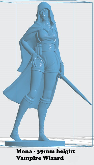 Wizard's Academy Mona the Vampire Wizard – Impact! Miniatures