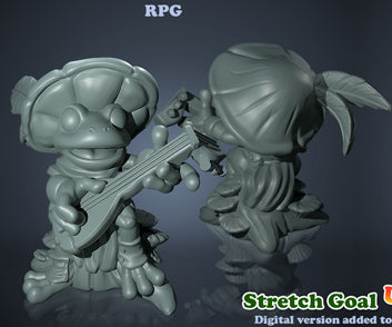 Frogfolk RPG Bard – Impact! Miniatures