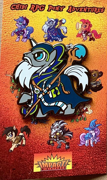 1.5" Hard Enamel RPG Pony Adventure Pin - Wizard Pony – Impact! Miniatures
