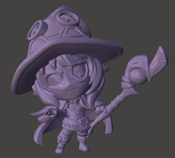Capsule Chibi - Explosion Mage (Hat and Eye Patch) – Impact! Miniatures