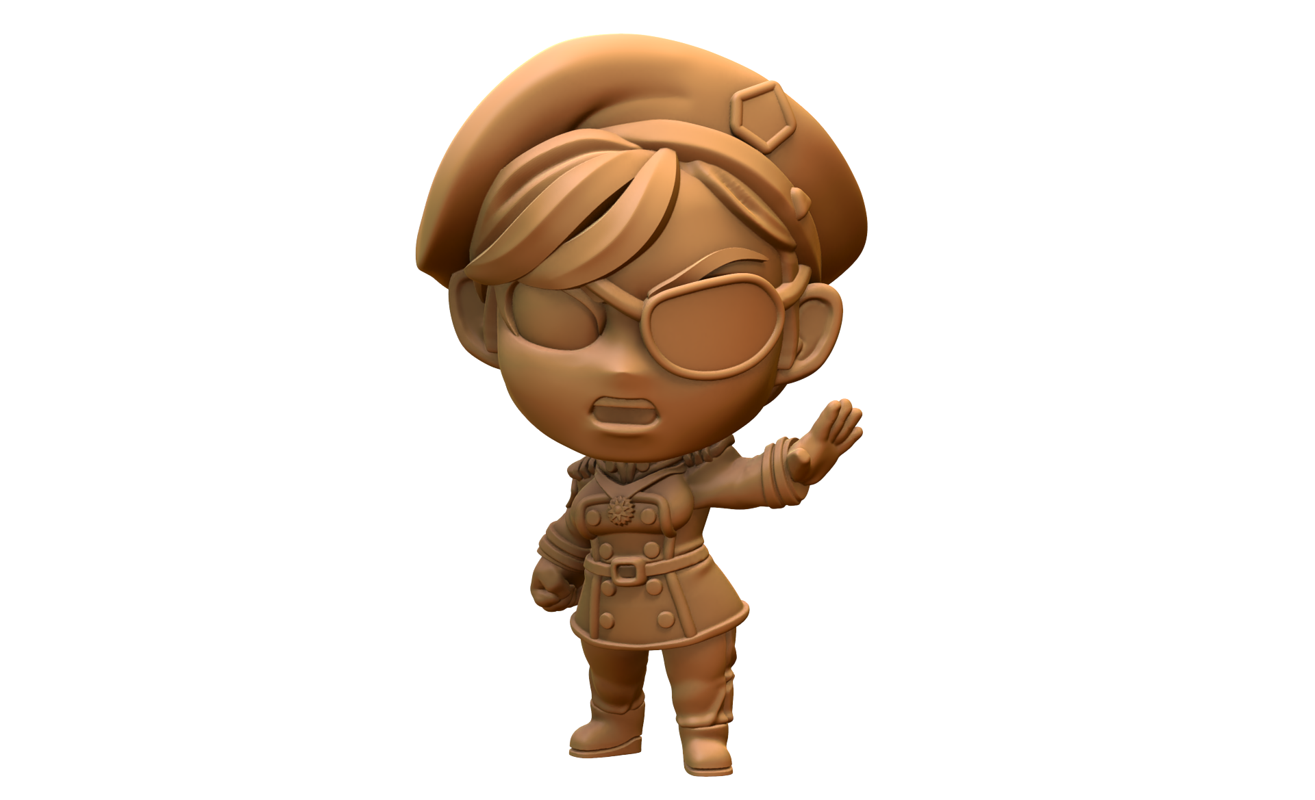 Capsule Chibi - Space Commander W/Eyepatch – Impact! Miniatures