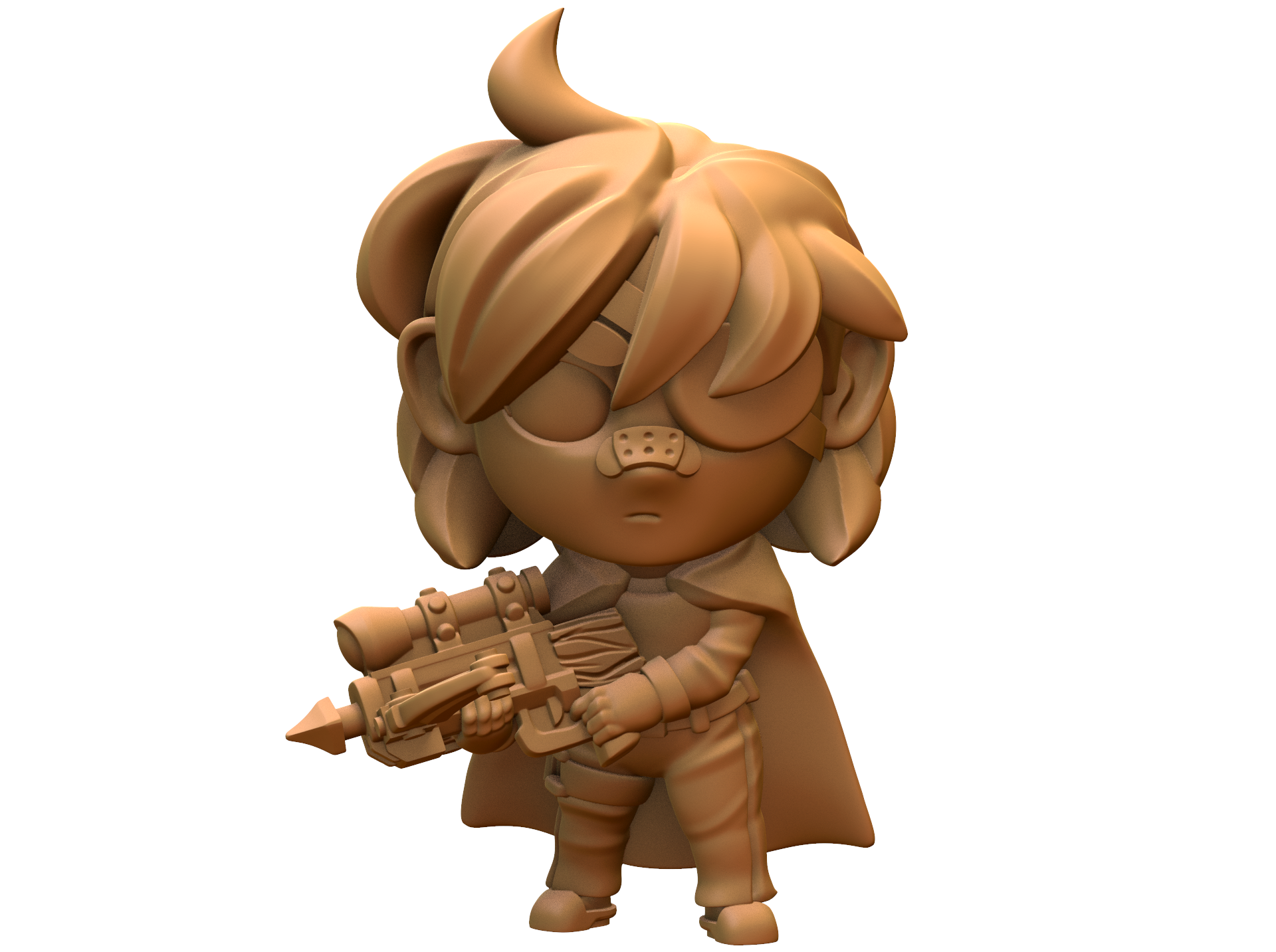Capsule Chibi - Female Fantasy Sniper (Crossbow) – Impact! Miniatures